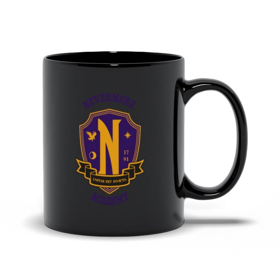 Jenna Ortega Nevermore Wednesday Black Mugs Nevermore - Etsy