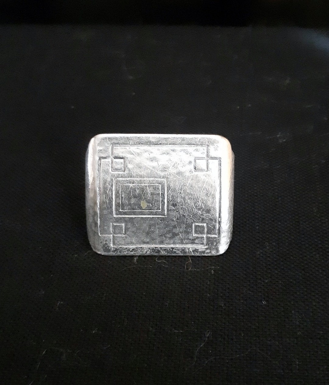 Vintage Art Deco Silver Plate Buckle - Etsy