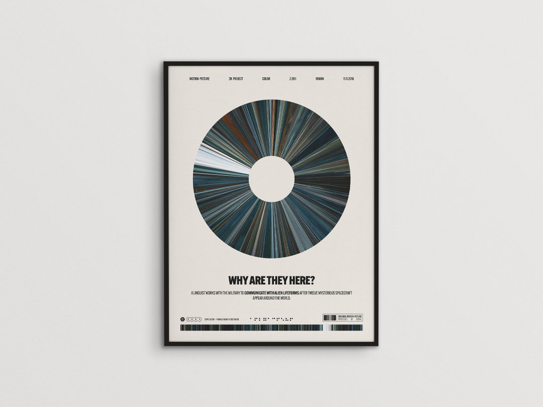 Arrival | Movie Poster — Print, Film Poster, Wall Art, Minimalist ...