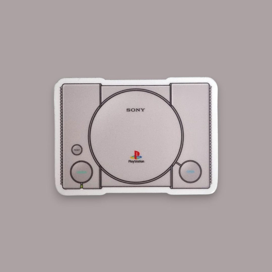 Playstation PS1 Console Vinyl Sticker 3 2.16 - Etsy