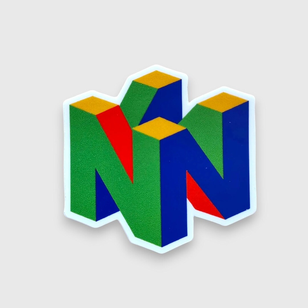 Nintendo 64 // N64 Vinyl Sticker - Etsy