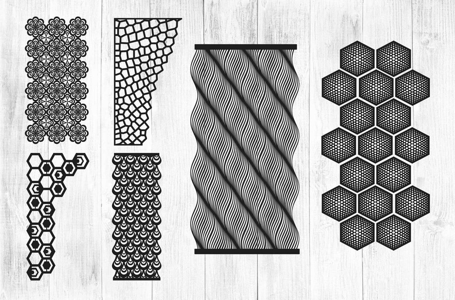 26 Modern Geometric Patterns SVG, Laser Cut Files (digital Download) - Etsy