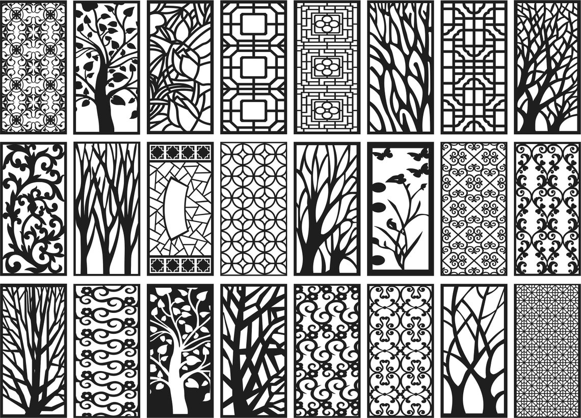 Cnc Files for Wood 300 File Dxf Laser Plasma Designs for Cut | Etsy