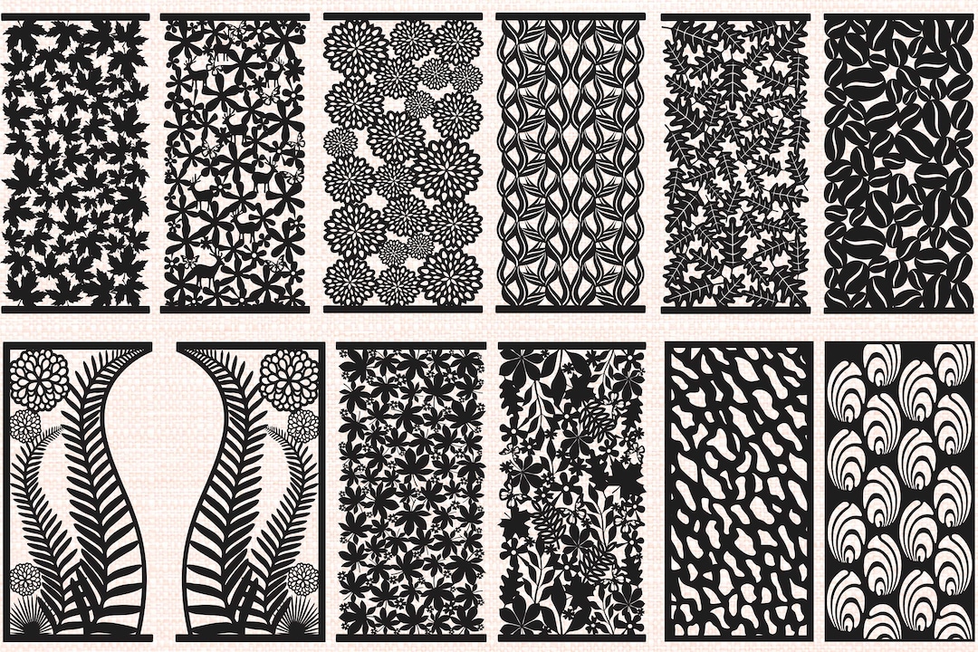 12pcs,modern Geometric Patterns,cnc Files for Plasma Laser,router,fiber ...