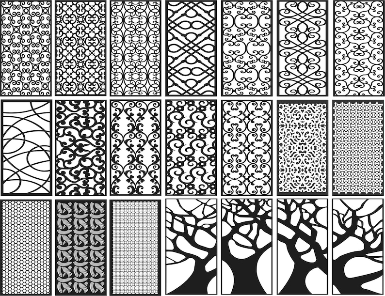 Cnc Files for Wood 300 File Dxf Laser Plasma Designs for Cut - Etsy