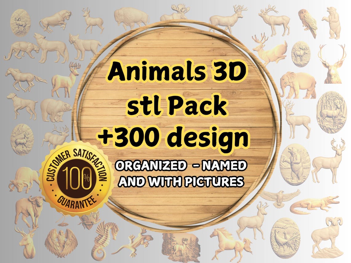 Animals 3D STL Files,3d Models for CNC Router Engraver,digital Files ...