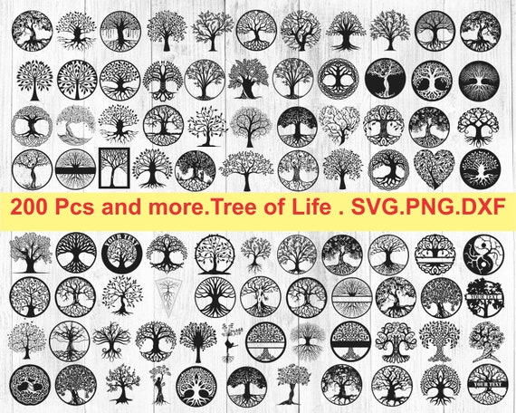 Tree Of Life Svgtree Of Life Wall Arttree Wall Artbundle Etsy