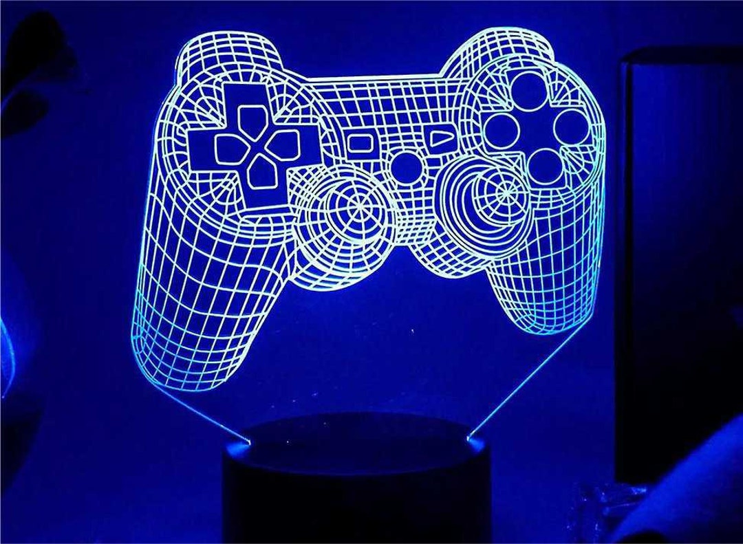 Game Controller 3D LED Lamp, Laser Cut Files (digital Download) - Etsy