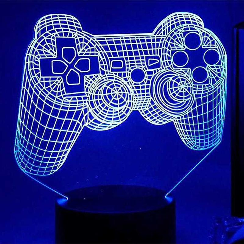 Game Controller 3d Lamp - Etsy