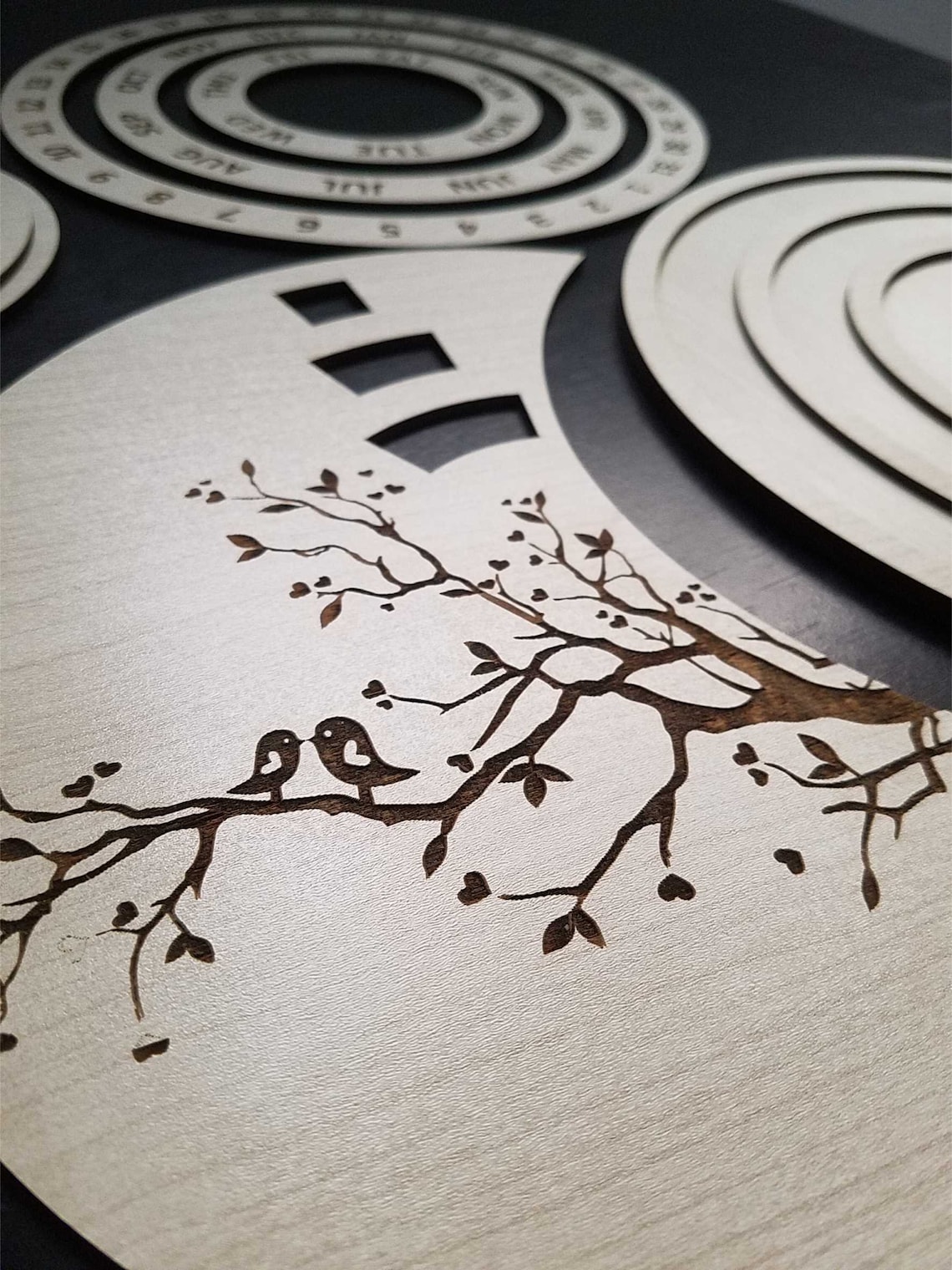 Calendar Wooden Laser Cut File Perpetual Calendar | Etsy