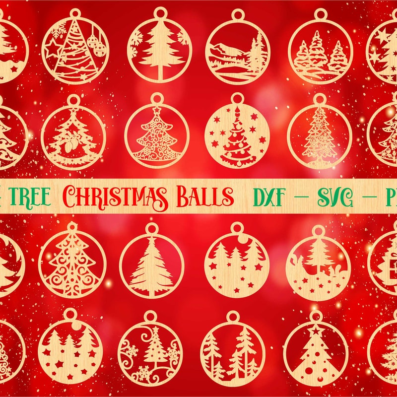 Christmas Balls Svg - Etsy