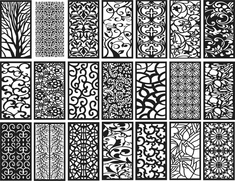 Cnc Files for Wood 300 File Dxf Laser Plasma Designs for Cut | Etsy