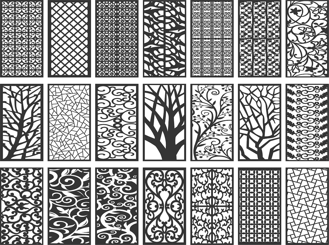 Cnc Files for Wood 300 File Dxf Laser Plasma Designs for Cut | Etsy