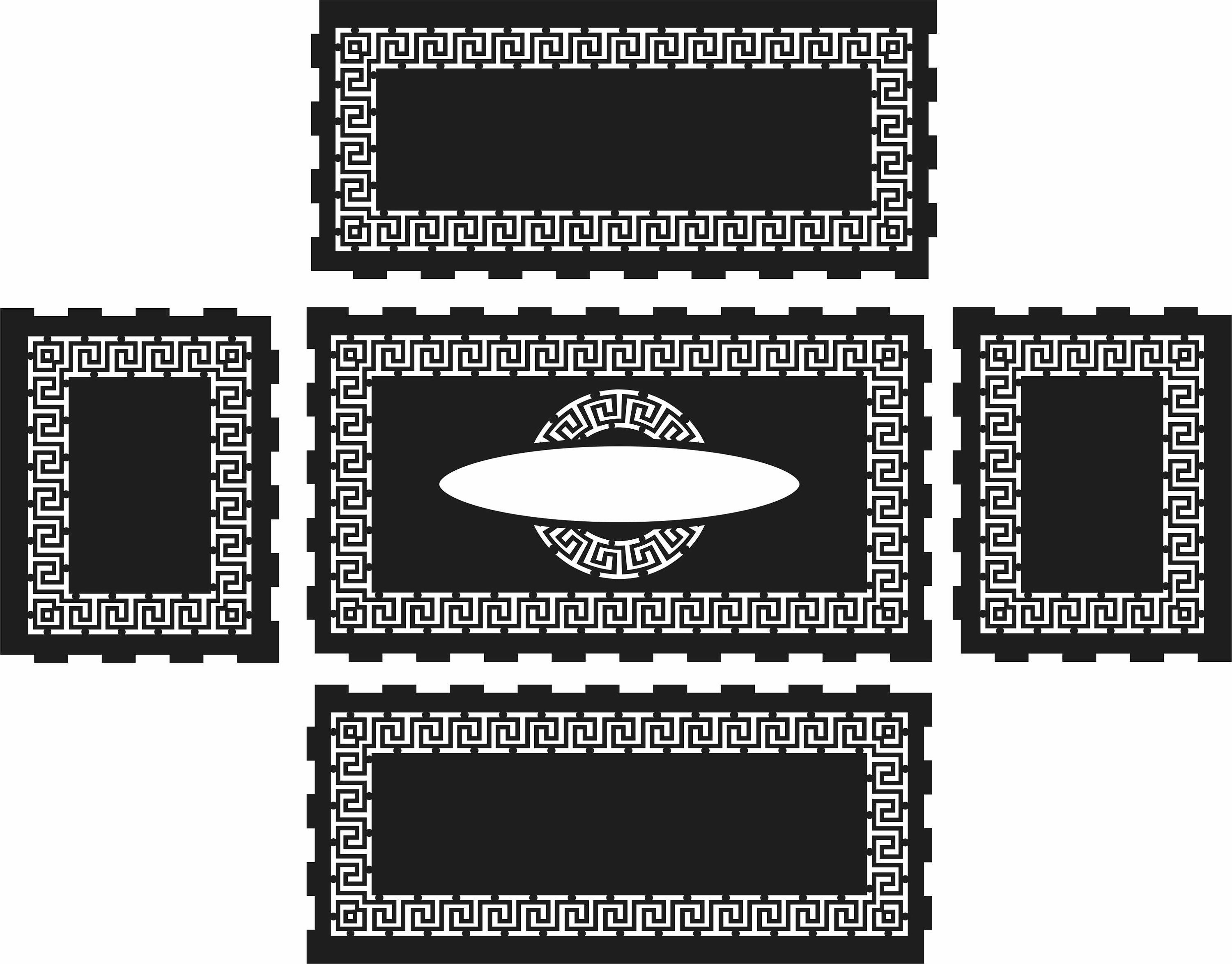 Tissue Box Cover Dxf,svg,pdf,ai,file Vector Laser Cut /,tissue Box Svg ...