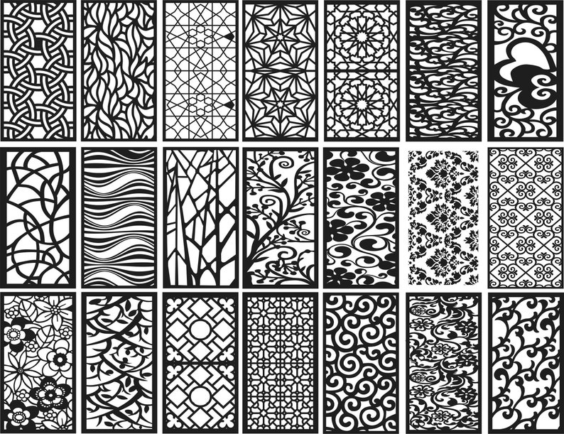 Cnc Files for Wood 300 File Dxf Laser Plasma Designs for Cut | Etsy