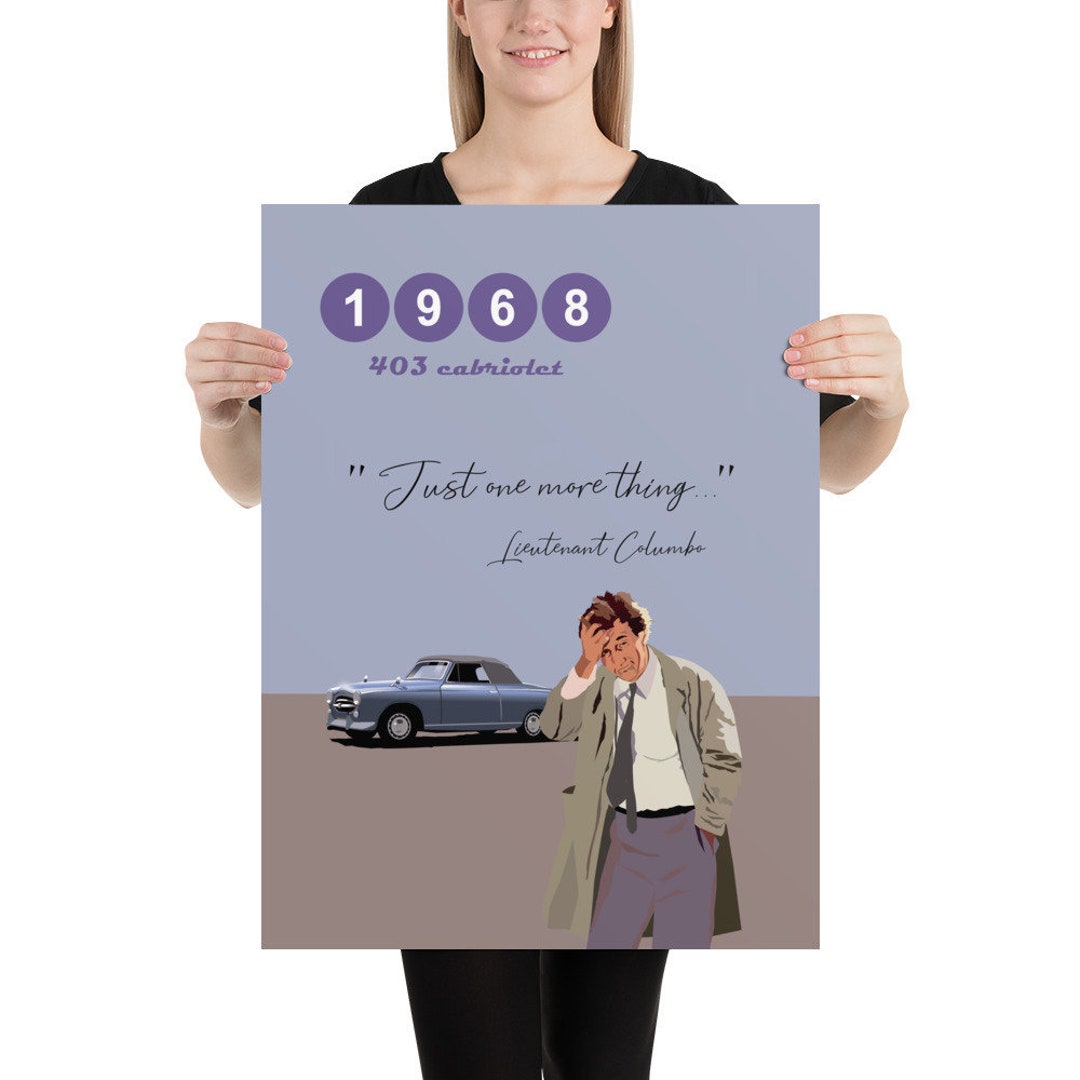 Poster Columbo (english Version) - Etsy