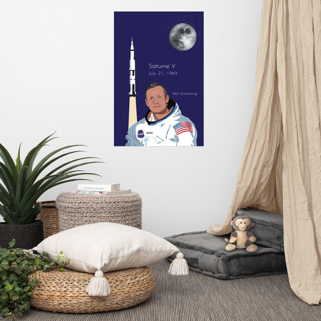 Poster Neil Armstrong - Etsy