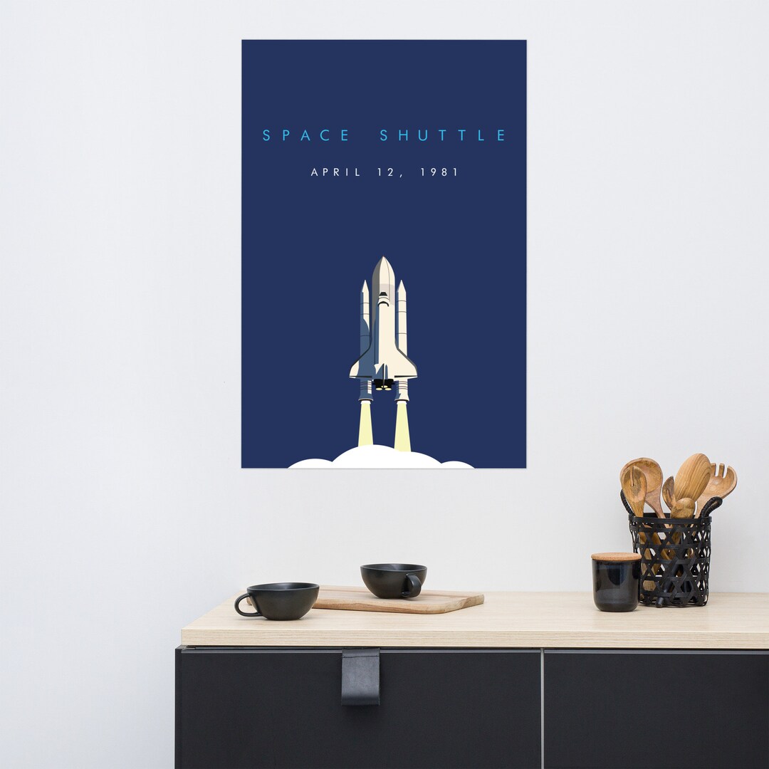 Poster Space Shuttle 1981 - Etsy