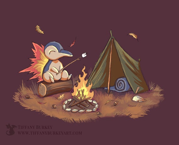 Cyndaquil Fire Starter Pokemon Roasting Marshmallows Camping - Etsy