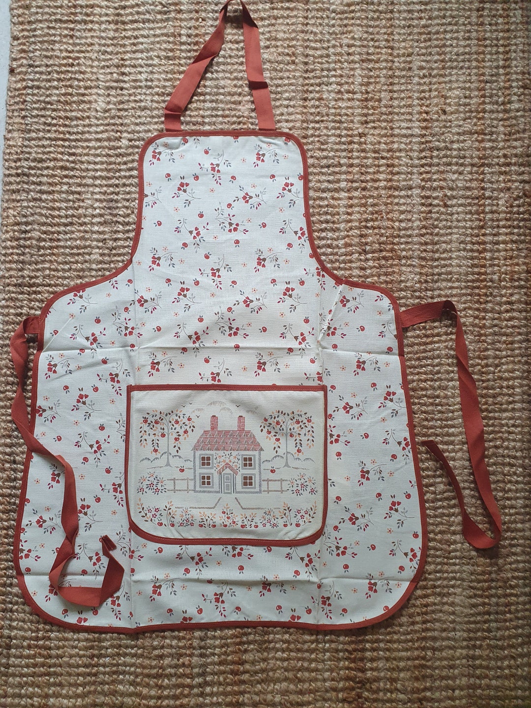 Vintage St Michael Apron, Vintage Country Kitchen Apron - Etsy