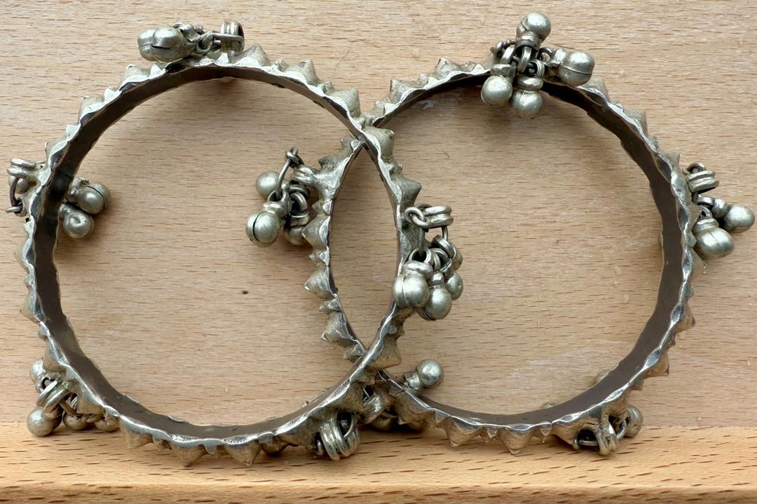 Vintage Indian Brass Bangles, Tribal Jewelry, Vintage Bangle, Banjara Gypsy, Handmade Ethnic ...