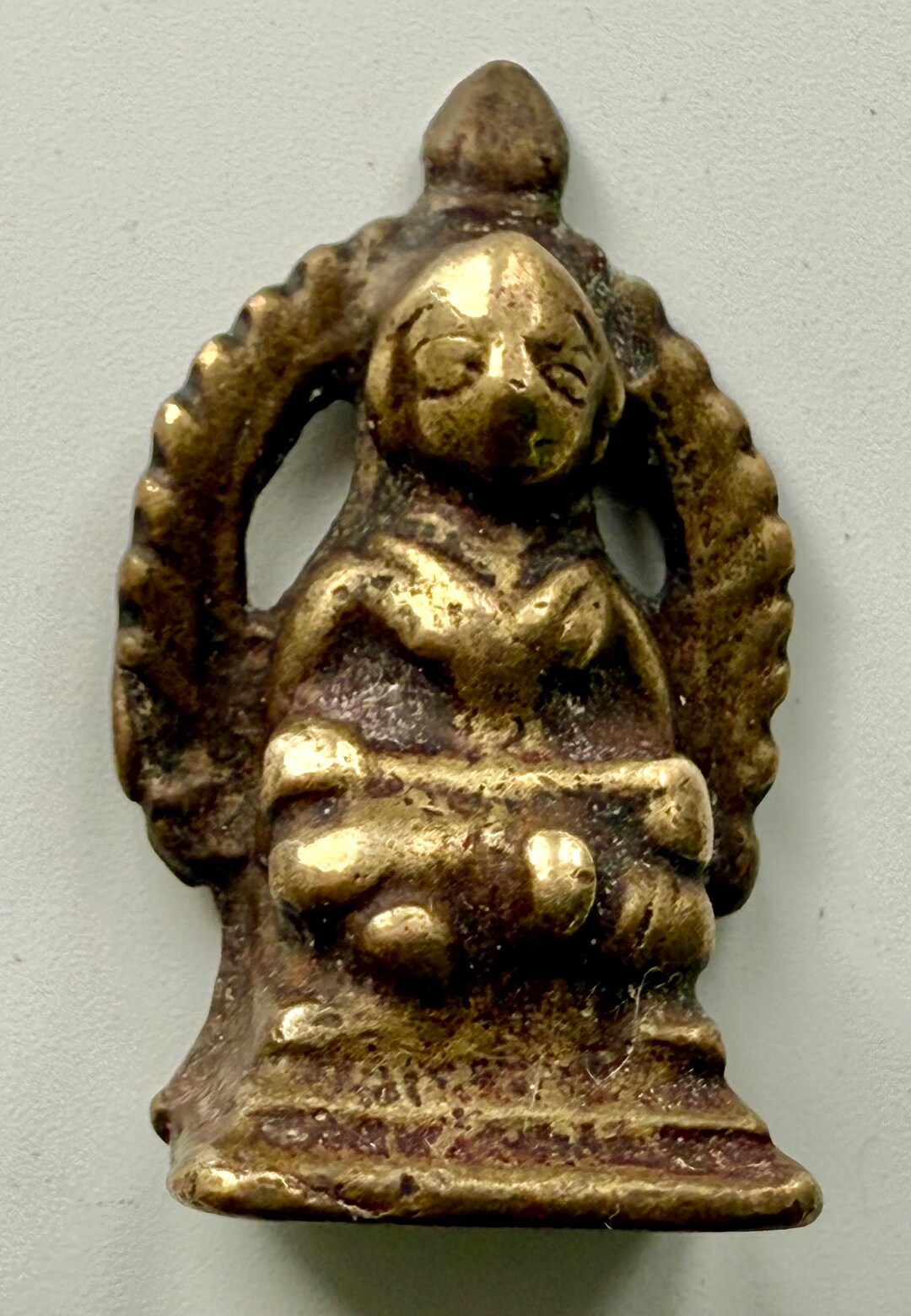 Antique Indian Brass Figure, Annapurna, Hindu God Figure, Temple Decor ...