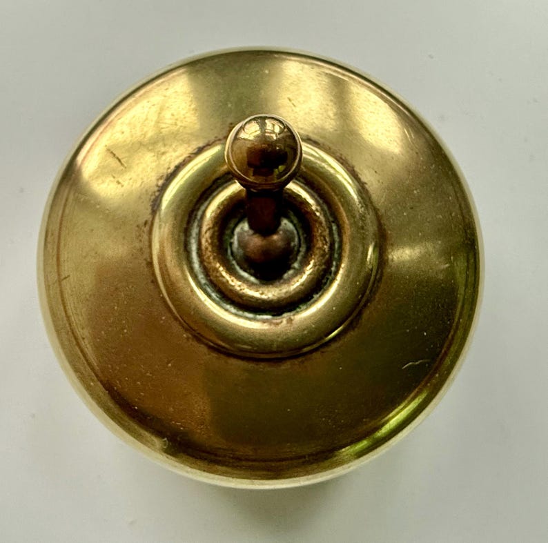 Antique English Brass Light Switch. - Etsy