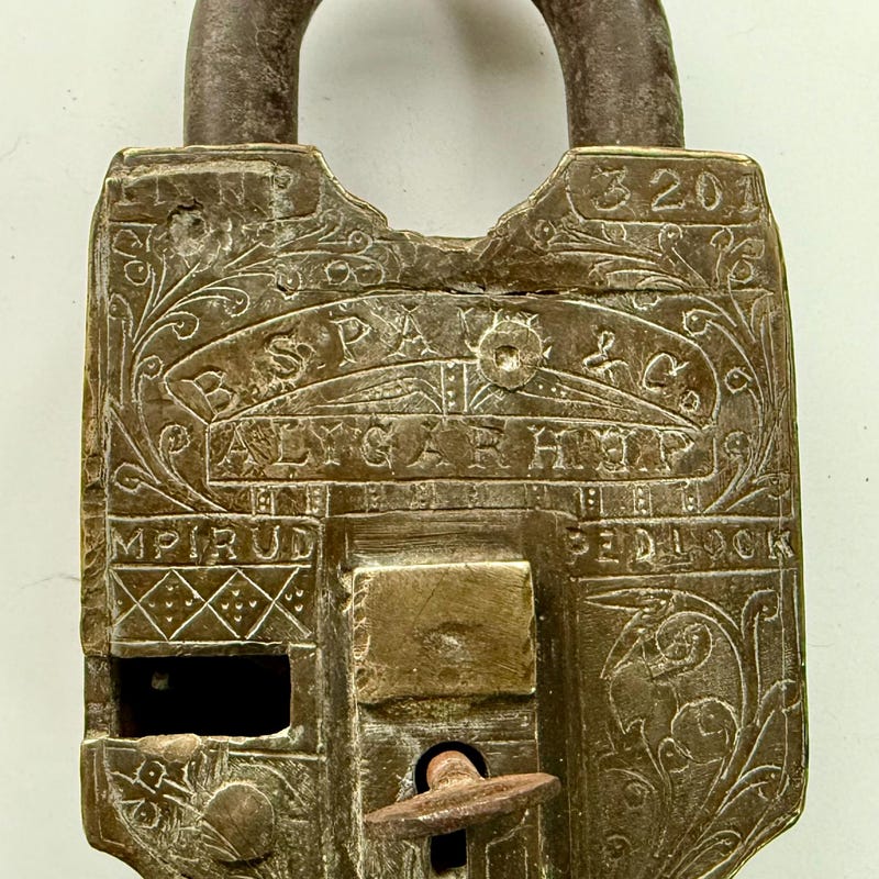 Antique Padlock - Etsy