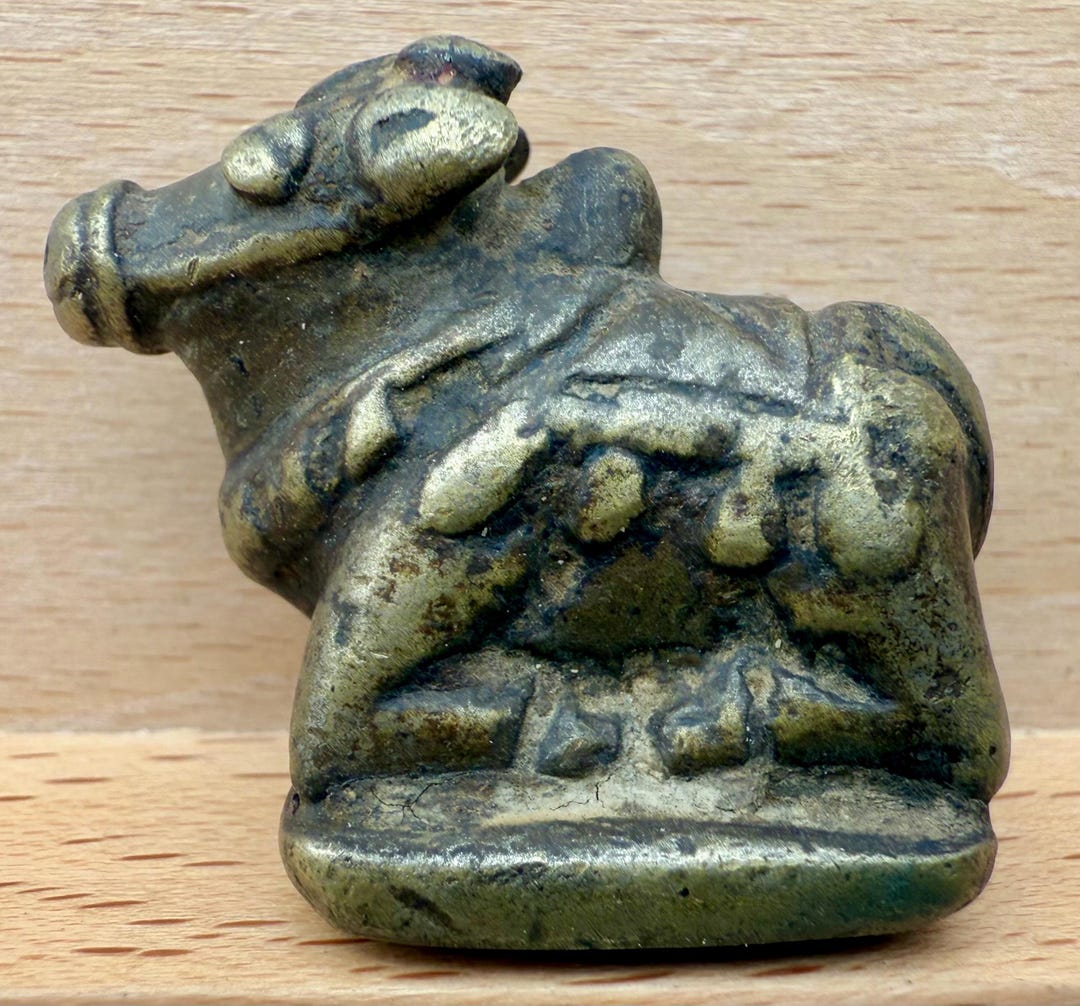 Nandi Idol, Bronze Nandi, Temple Decor, Antique Bronze, Hindu Deity ...