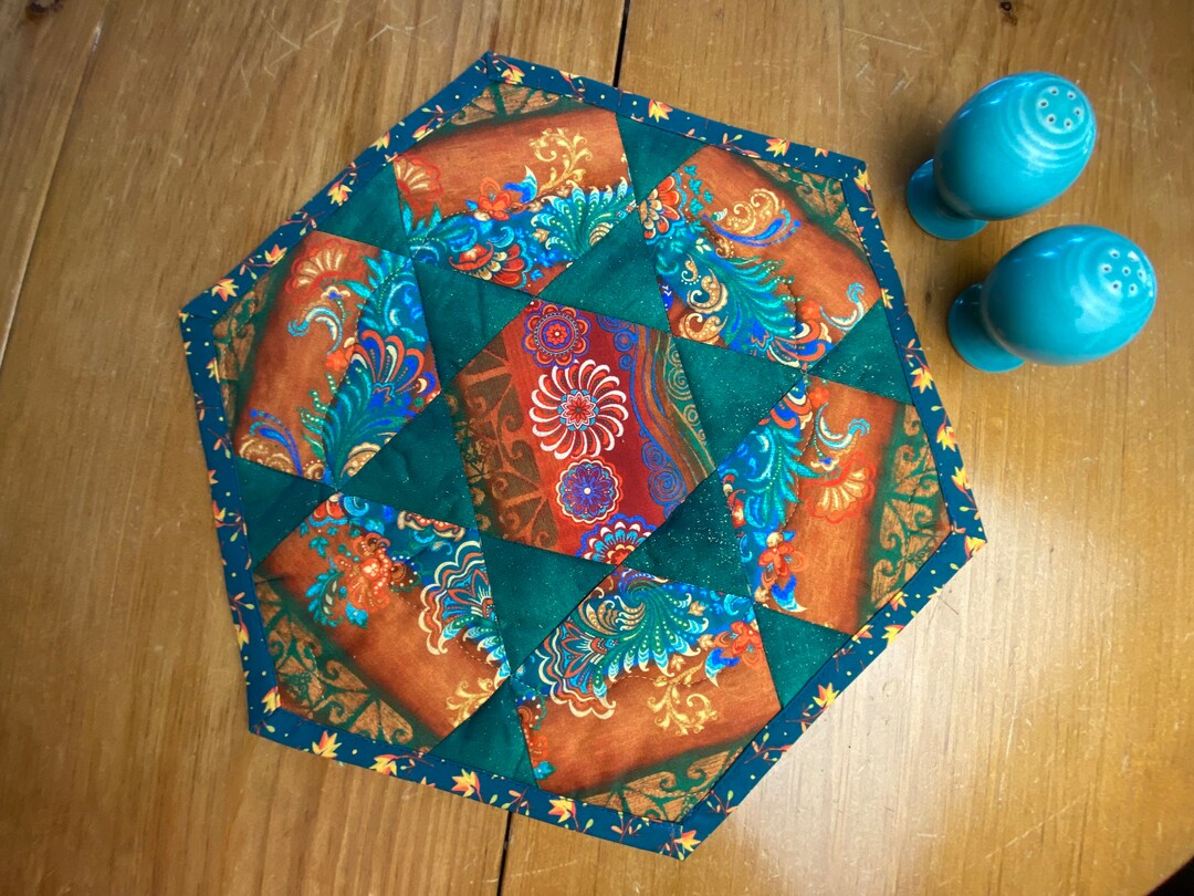 Colorful Unique Table Topper, Centerpiece for Dining Table, Bridal ...