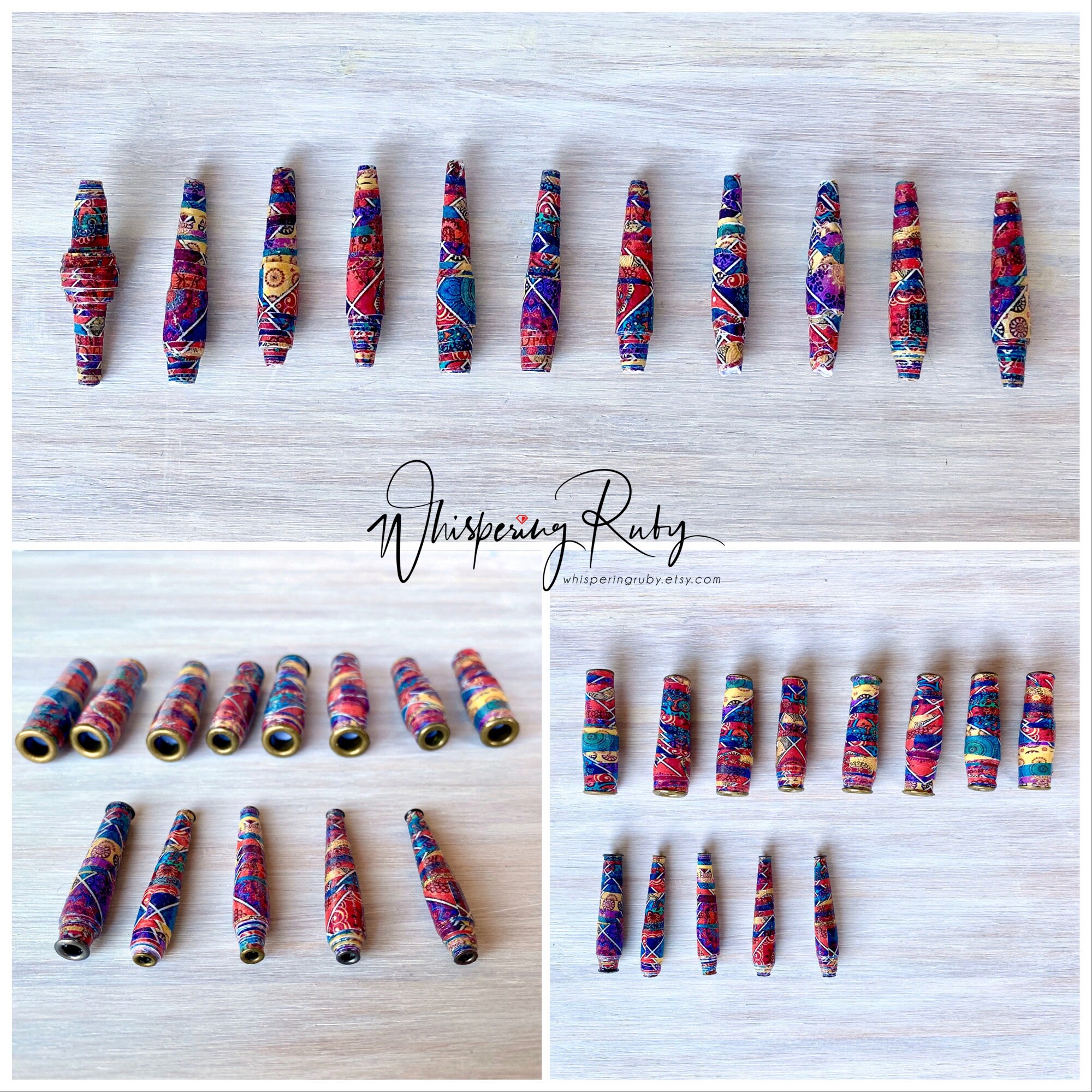 Paper Beads Templates: Teardrop & Round Shapes PDF Downloads | Etsy