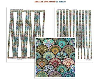 DIY Paper Beads Templates: Teardrop & Round Shapes (PDF Downloads) - Etsy