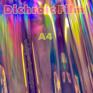 Dichroic Iridescent Film: Rainbow Color-changing DIY Jewelry Making - Etsy