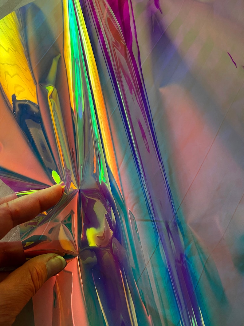 Dichroic iridescent film Rainbow decorative film | Etsy