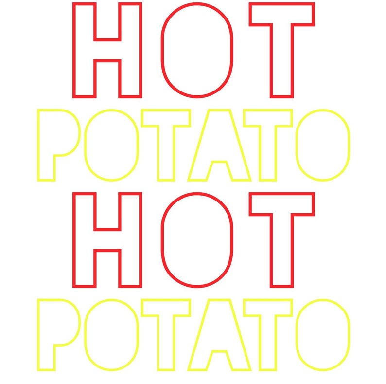 Hot Potato Hot Potato Digital File for Cricut Shirt Making - Etsy