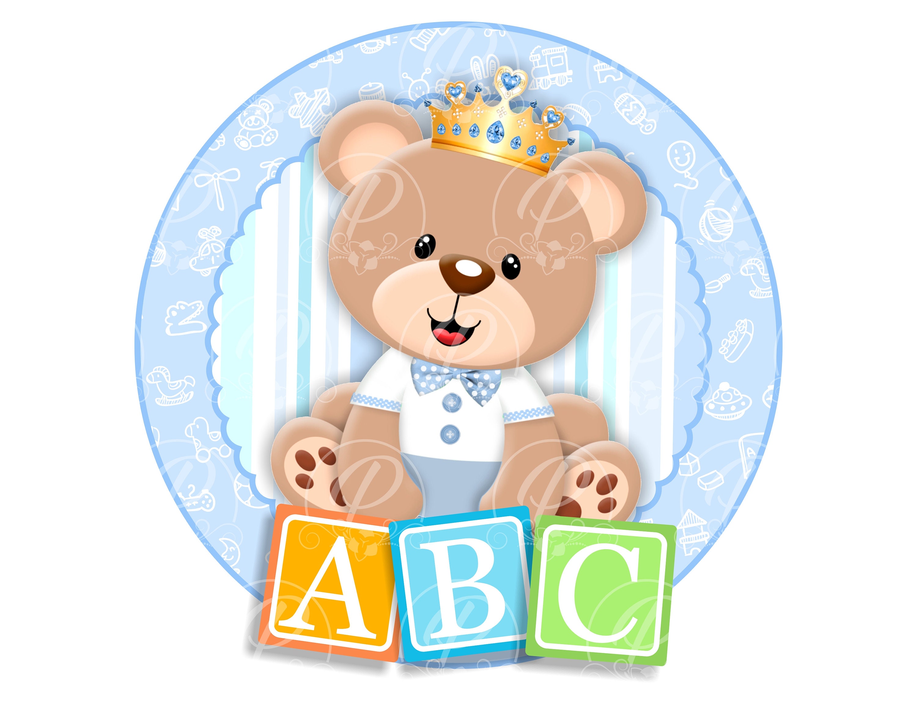 Osito Teddy Rey Archivo Vector para Diseñadores | Etsy