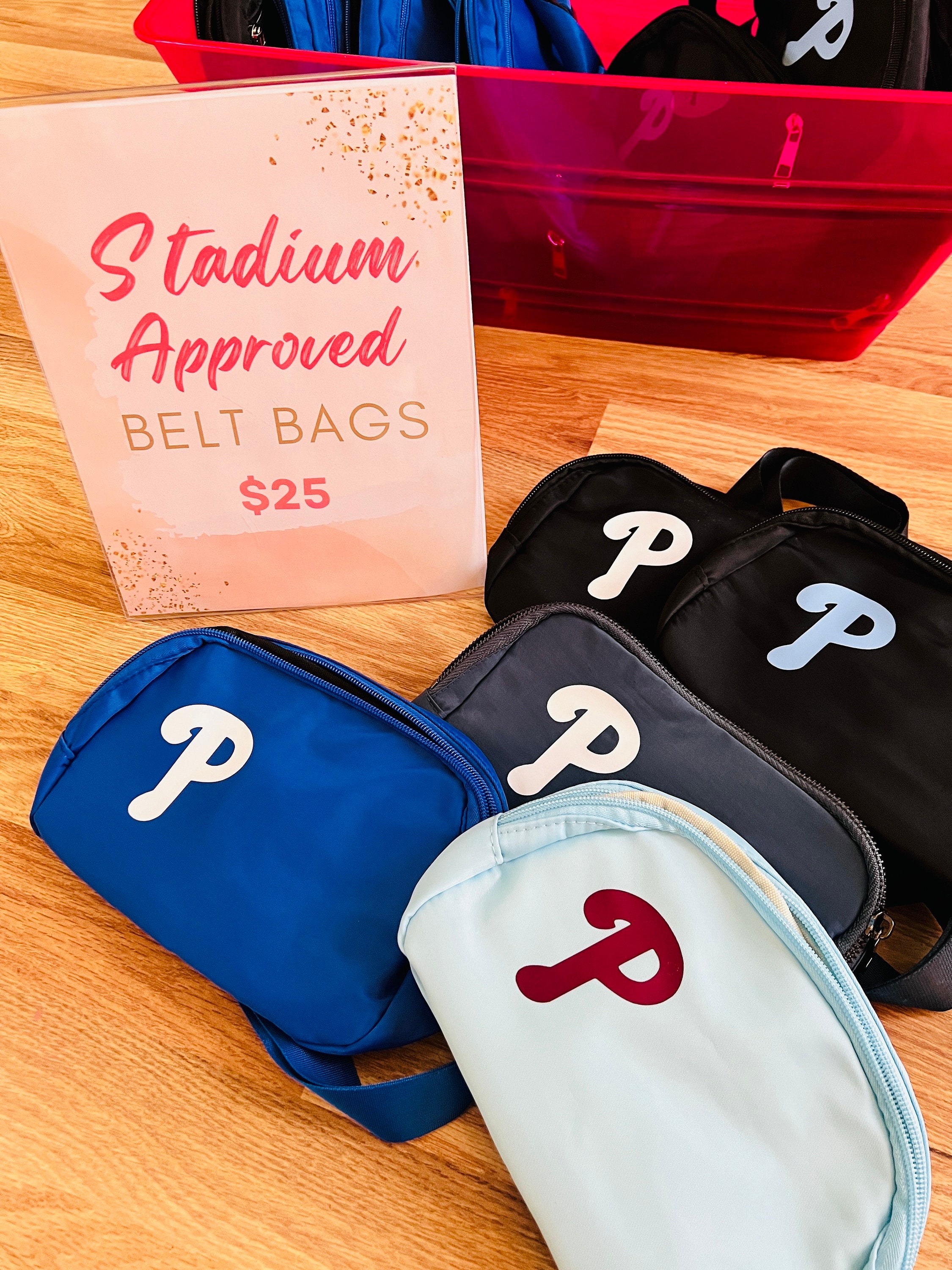 Phillies Belt Bag | Stadium Approved - Etsy