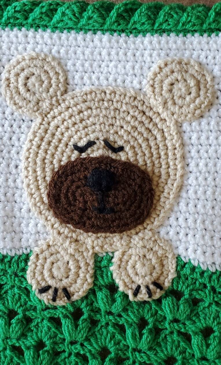 Sleeping Bear Baby Blanket | Etsy