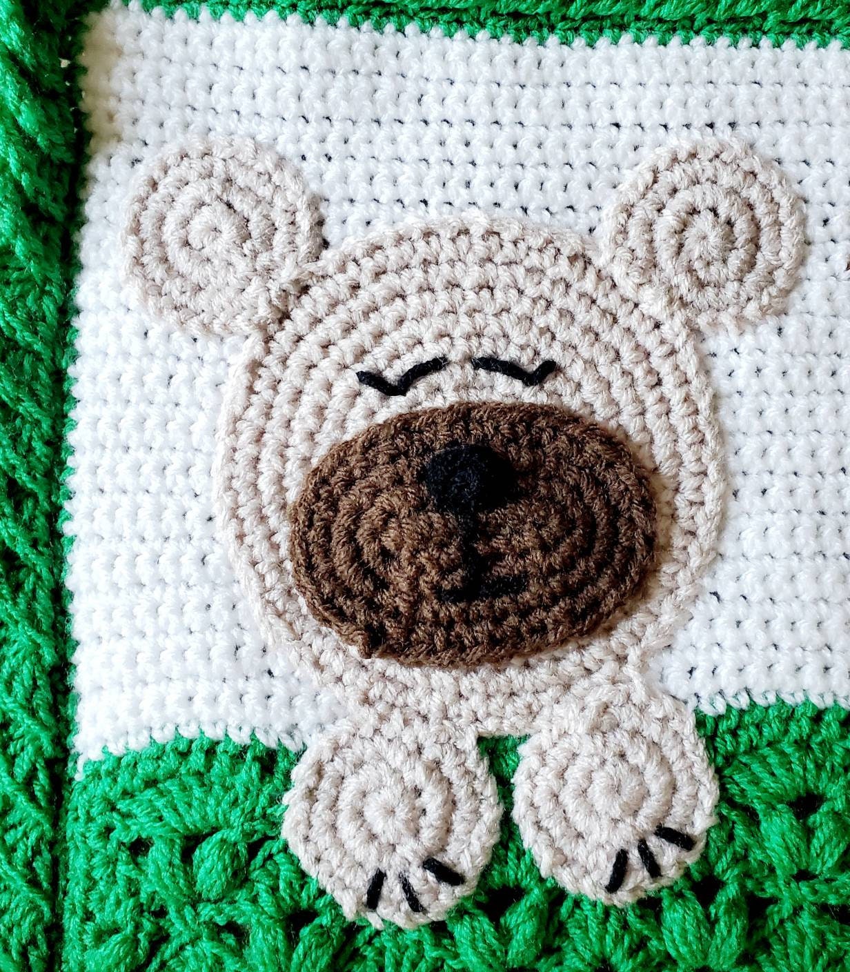 Sleeping Bear Baby Blanket | Etsy