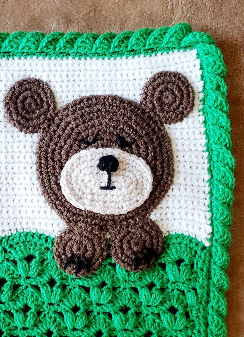 Sleeping Bear Baby Blanket - Etsy