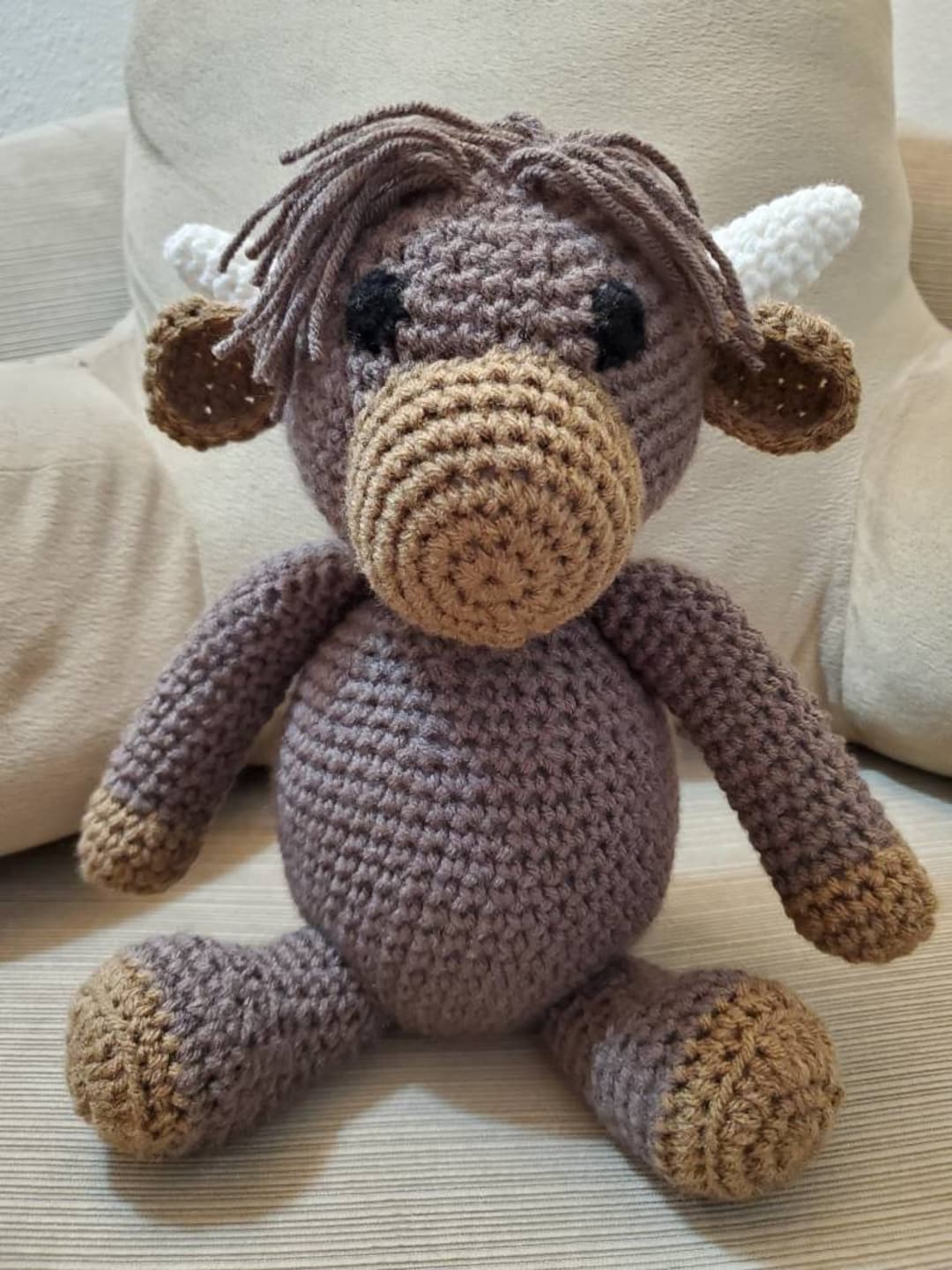 Handmade Crochet Yak Stuffed Animal: Baby Safe Plush Toy - Etsy