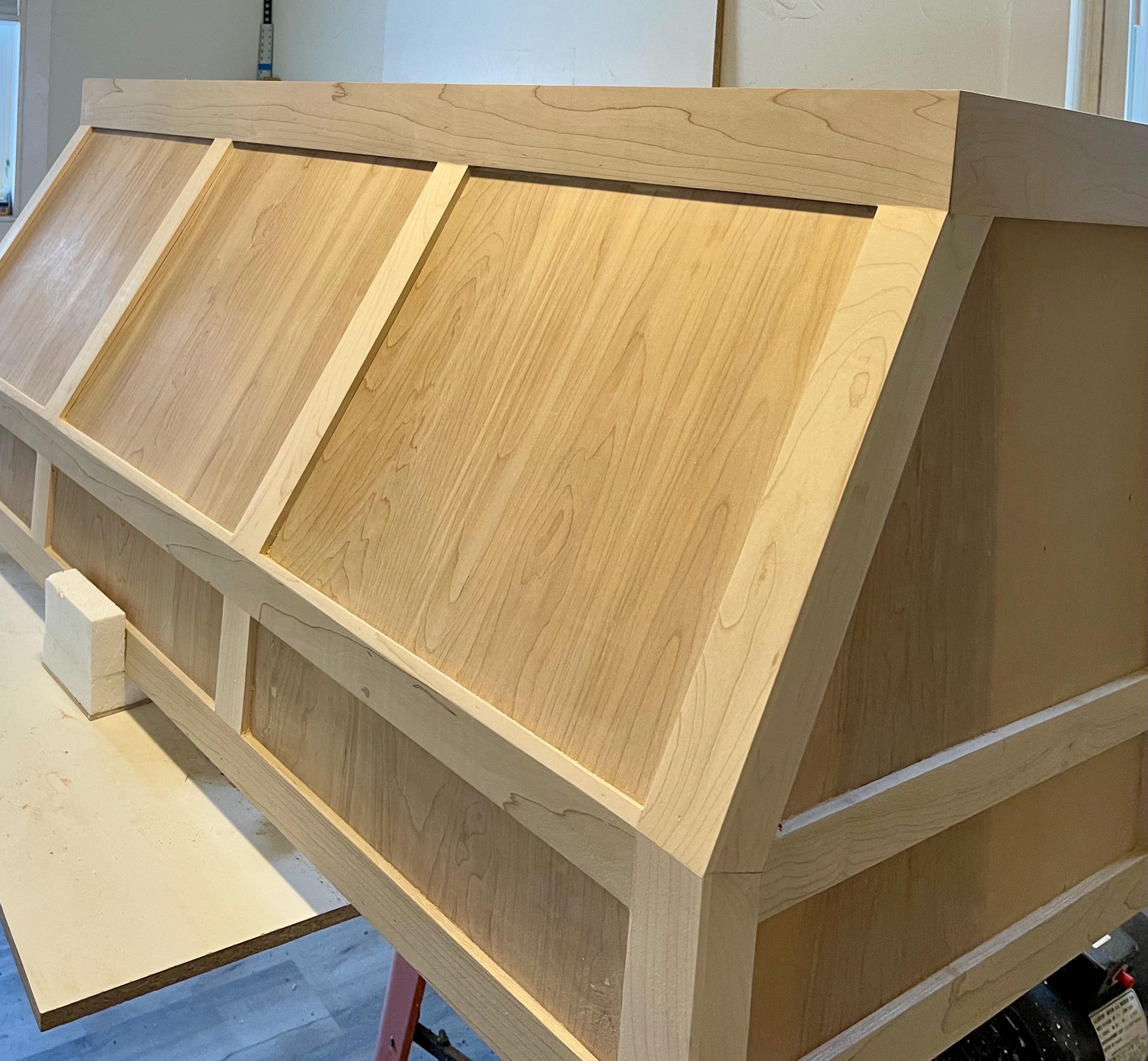 Custom White Oak Fluted Vent Hood - Etsy