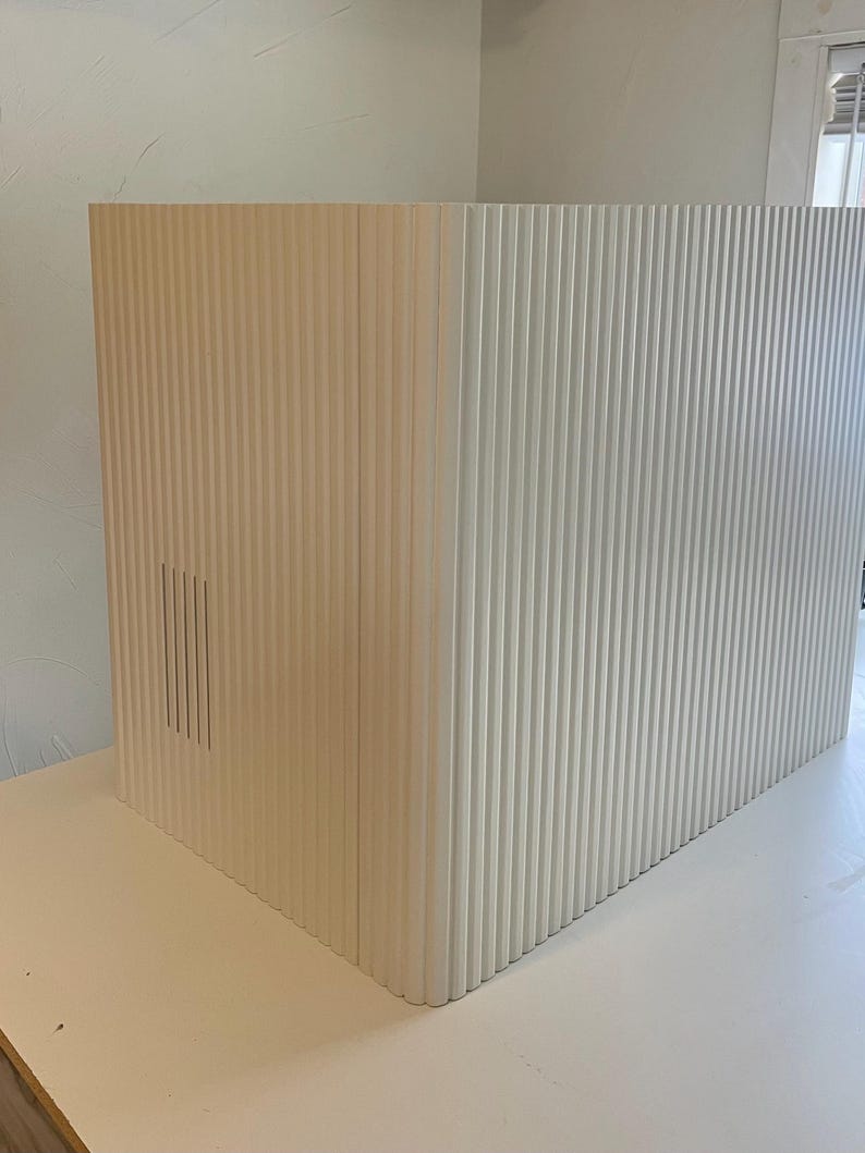 Custom White Oak Fluted Vent Hood - Etsy