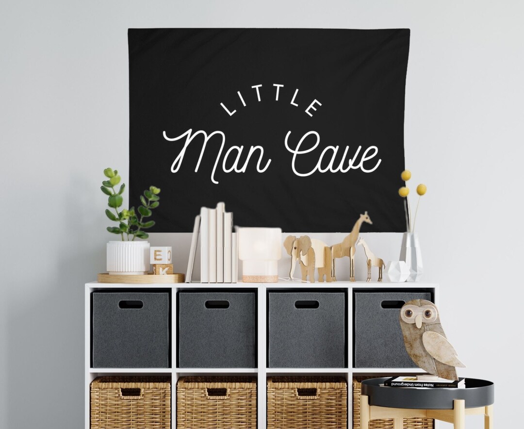 Little Man Cave, Playroom Sign, Boys Room Decor, Boy Nursery Decor ...
