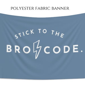 Boy Room Decor, Bro Code, Kids Banner, Brothers Sign, Play Room Decor ...