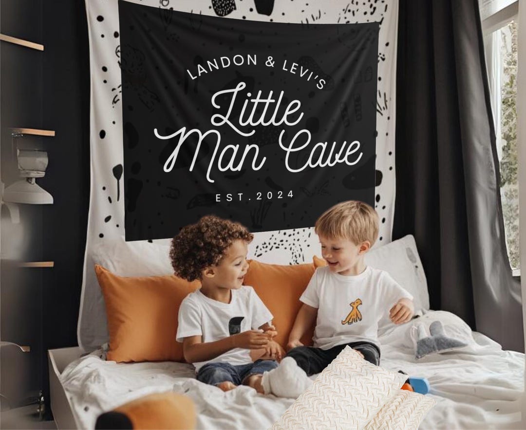 Brothers Room Sign, Little Man Cave, Playroom Sign, Boys Room Decor ...
