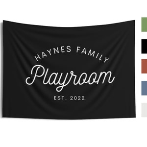 Playroom Sign, Kids Banner, House Warming Gift, Custom Name Sign, Boys ...