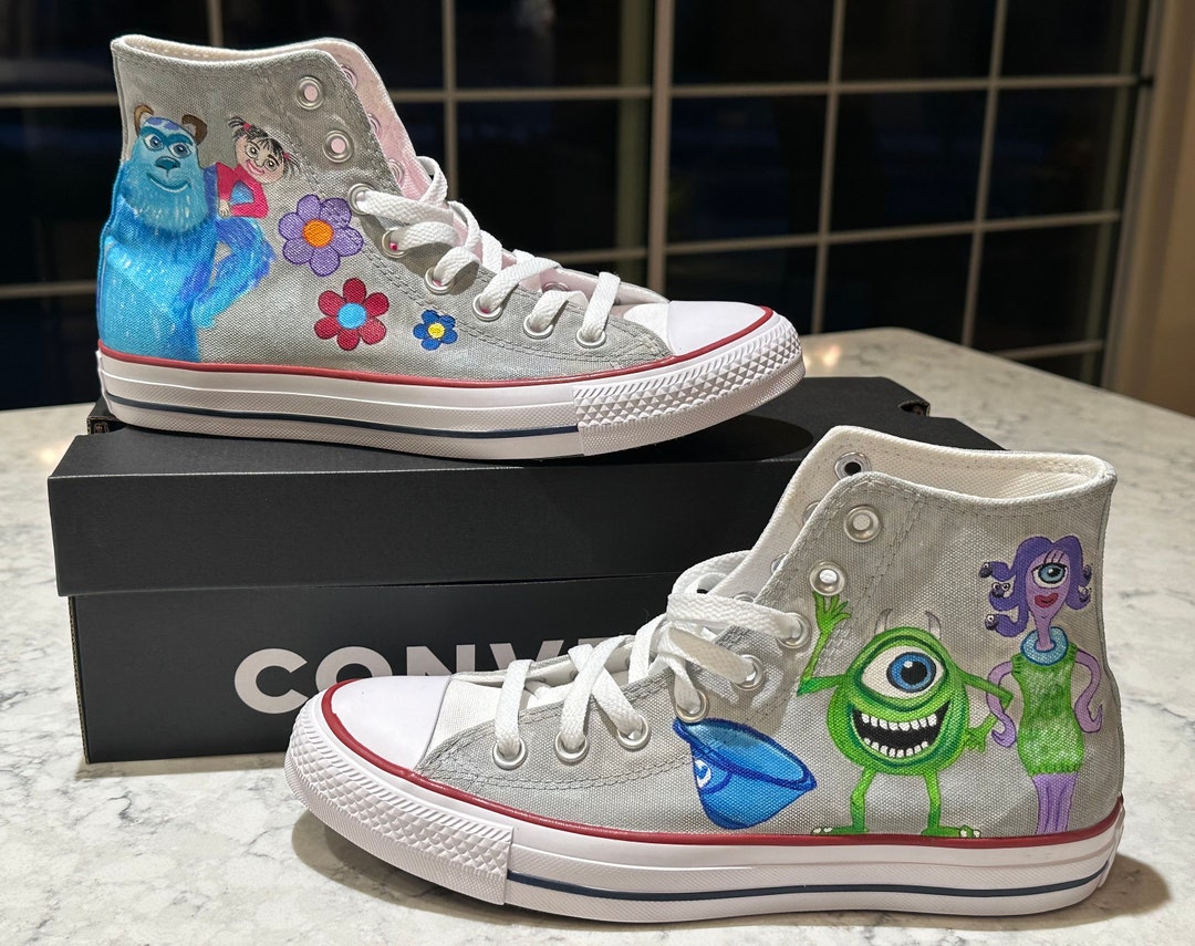 Custom Hand Painted Converse Monsters Inc. - Etsy