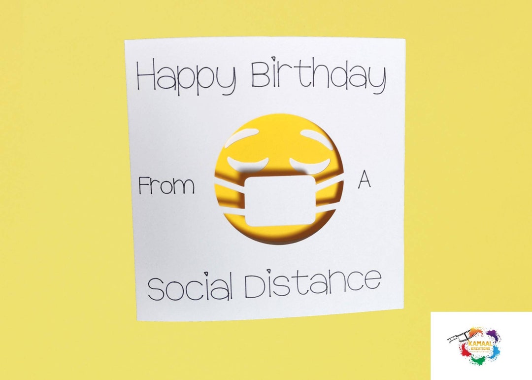 Social Distancing Cards | Quarantine Card | Birthday Cards | Funny ...