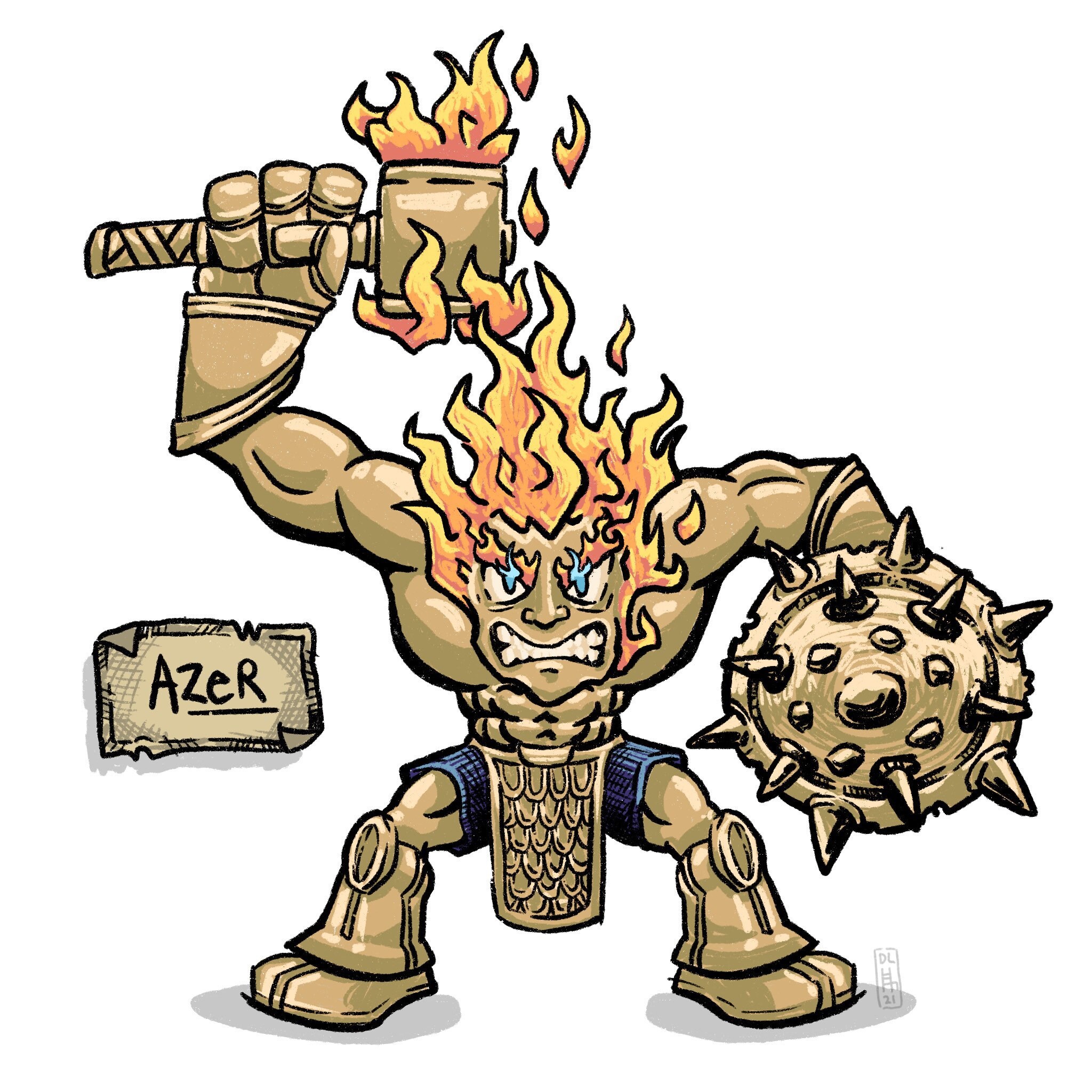 Dnd Character Illustration and Full Color Commission - Etsy